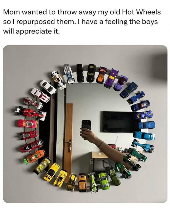 What a creative way to repurpose old toys. - 9GAG