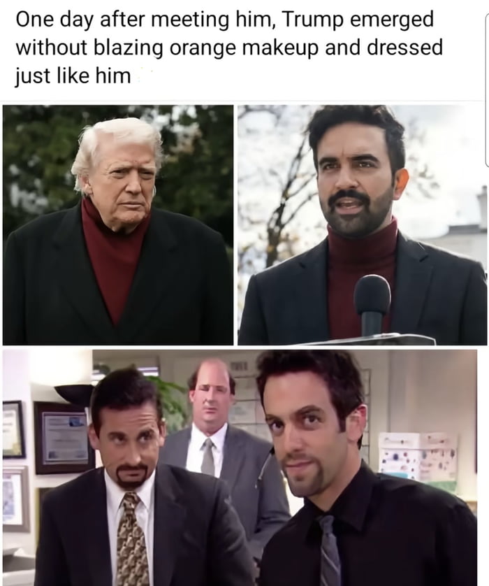 Damn, the orange man actually looks pretty good without the orange - 9GAG