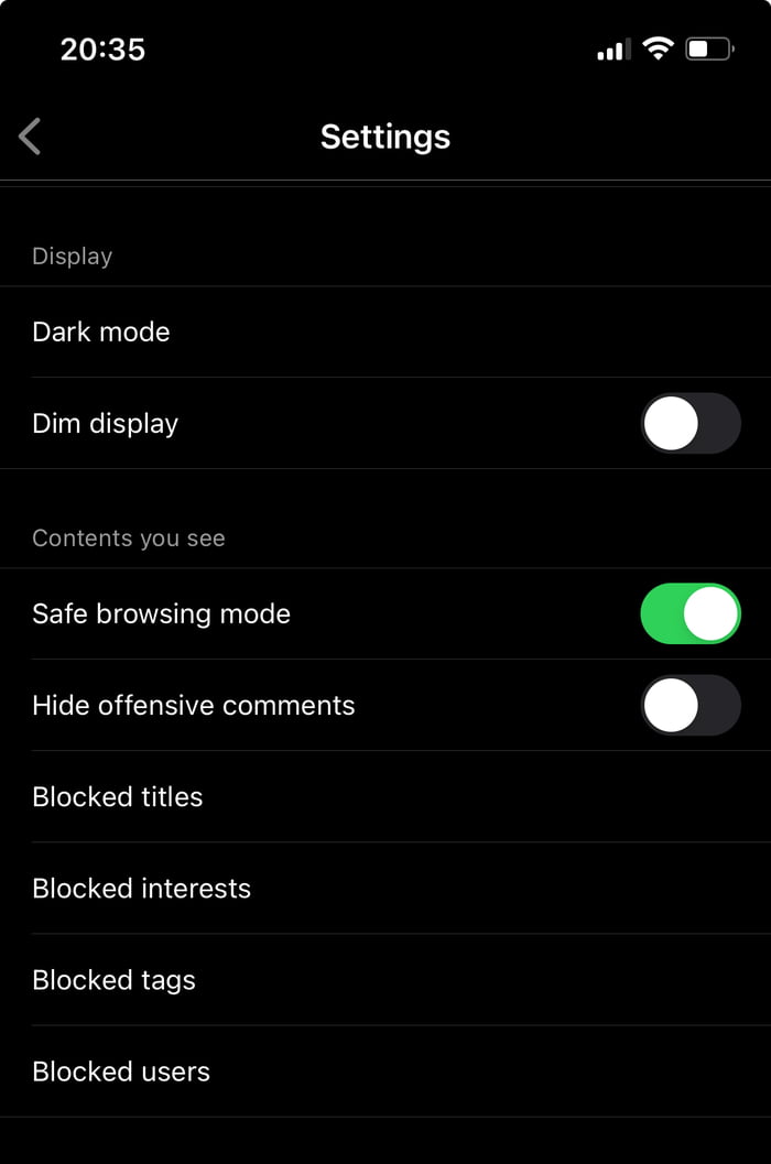 For those who are upset about the auto scroll to top function after closing the app. You can ...