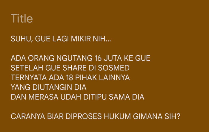 Tolong saya suhuu - 9GAG