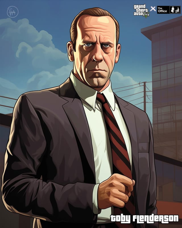 AI Shows Us What The Cast Of ‘The Office’ Would Look Like In 'GTA V' - 9GAG