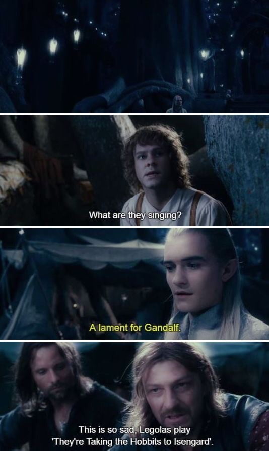 They're taking the hobbits to Isengard. - 9GAG