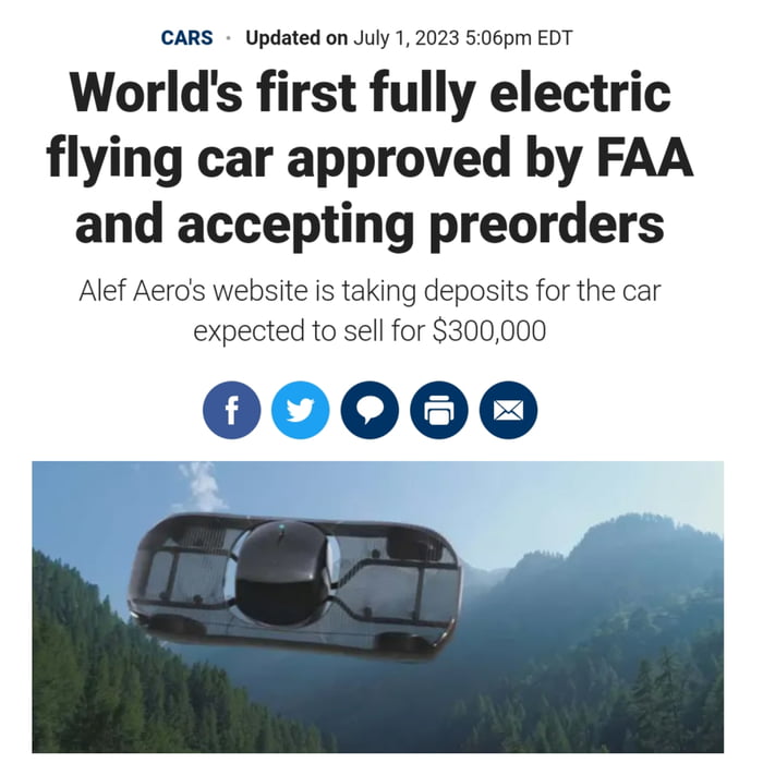 Alef Aeronautics’ flying car has been given a Special Airworthiness ...