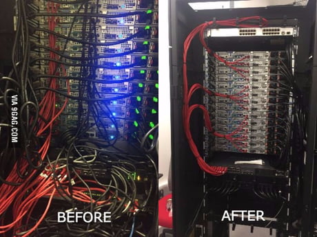 Home Server Rack Cable Management