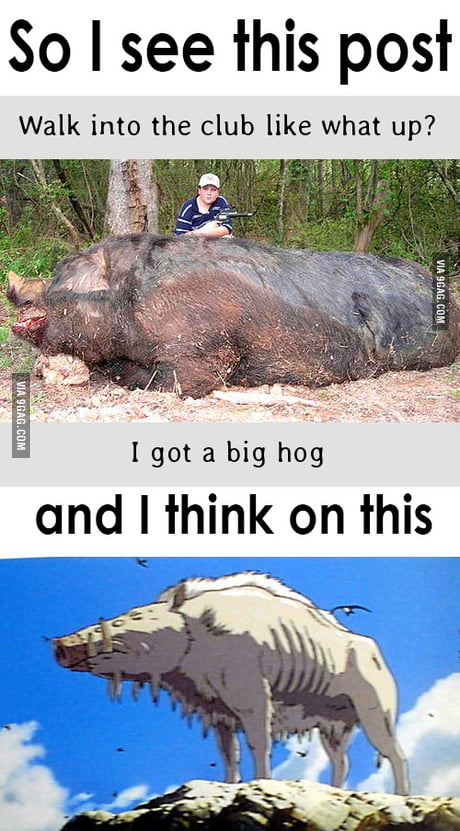 Princess Mononoke Memes Princess Mononoke Hog 9GAG