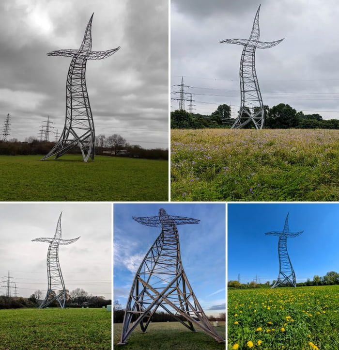 Electricity pylon sculpture in germany - 9GAG