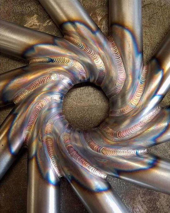Beautiful welds at a local workshop. - 9GAG
