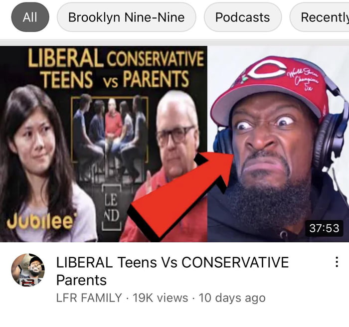 Liberal Conservative teens vs. parents - 9GAG