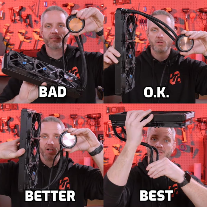 Jay simplified the Gamers Nexus AIO orientation video - 9GAG
