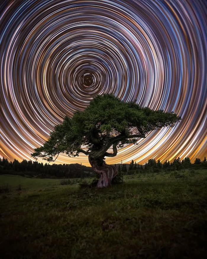 Star Trail Photography Is A Technique That Captures The Apparent Motion