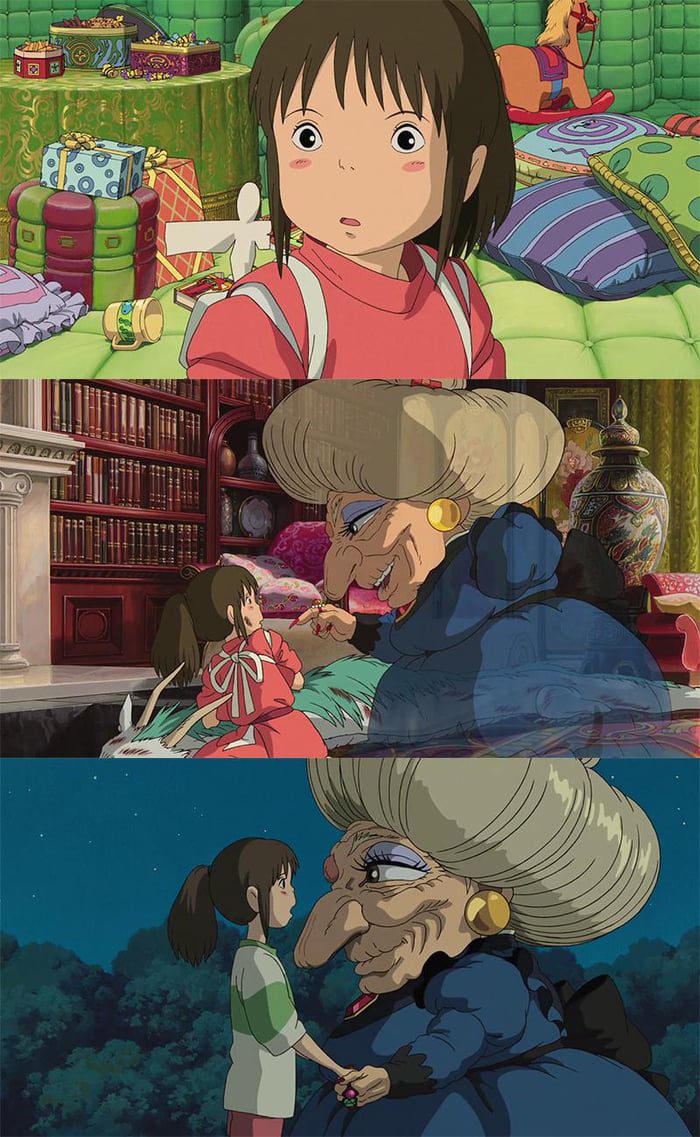 In "Spirited Away", Zeniba uses a paper doll to project a hologram of herself to interact with ...