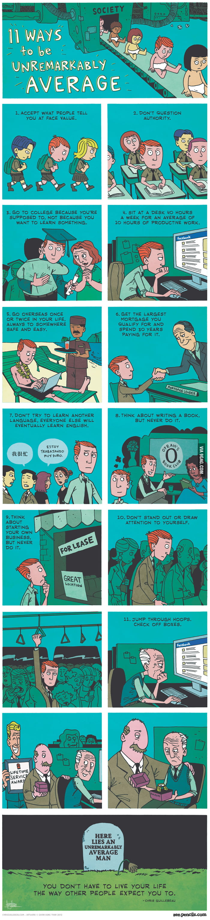 11 Ways To Be Unremarkably Average - 9GAG