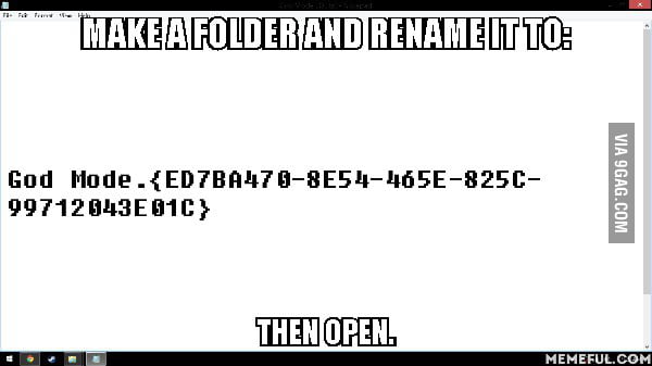 God Mode - 9GAG