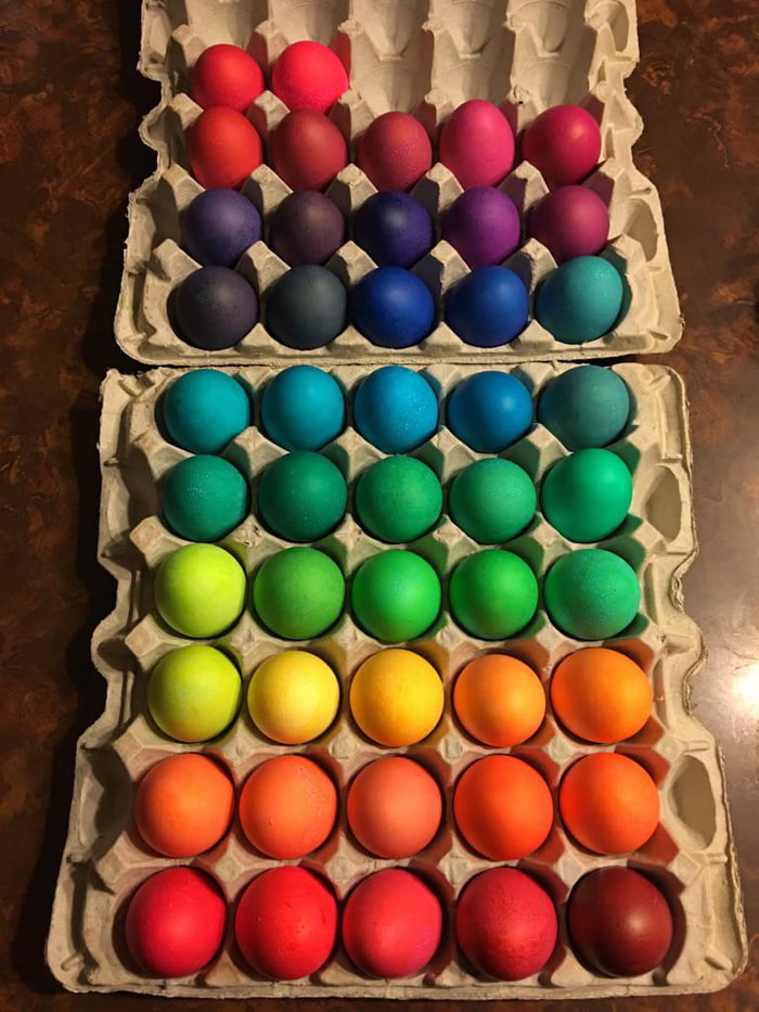 Rainbow Easter Eggs - 9GAG