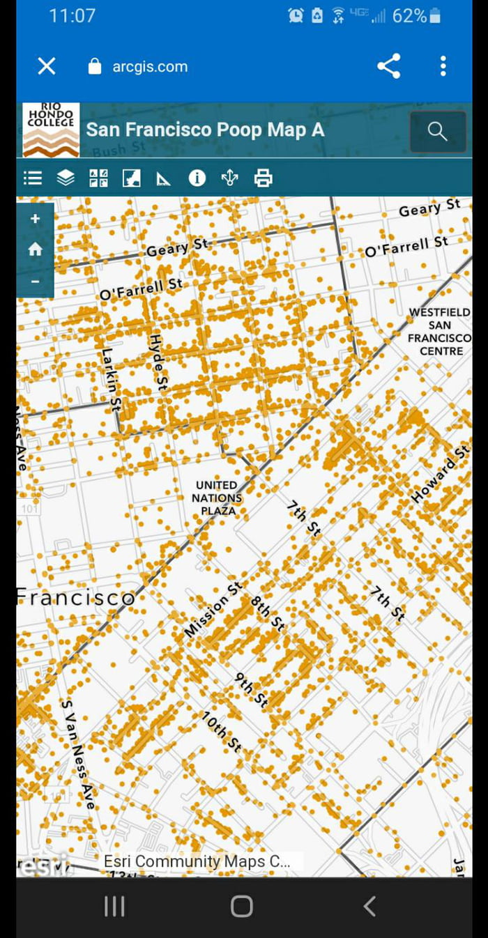 San Francisco poop map - 9GAG