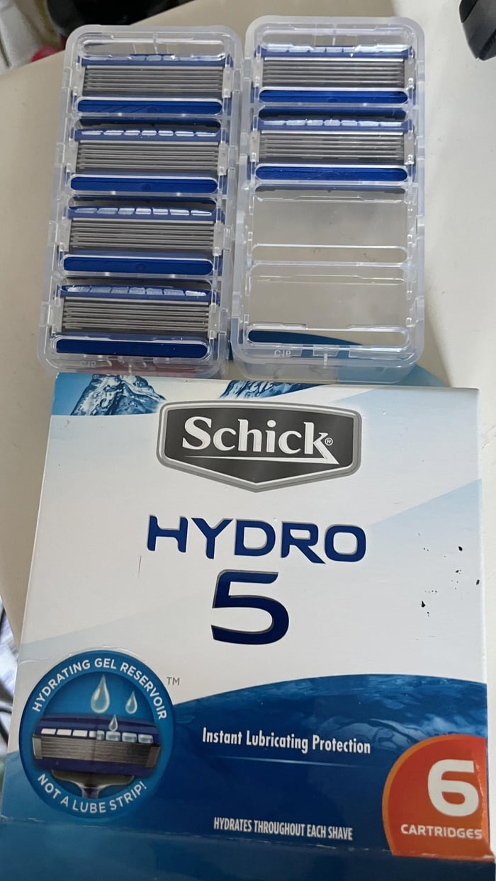 Schick’s 6 pack of razors is just two 4 packs with two razors removed ...