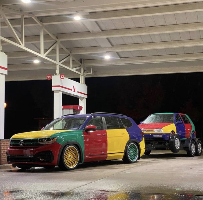 SEMA Golf and Atlas Harlequins on Unique Milk Crate Rotiform - 9GAG