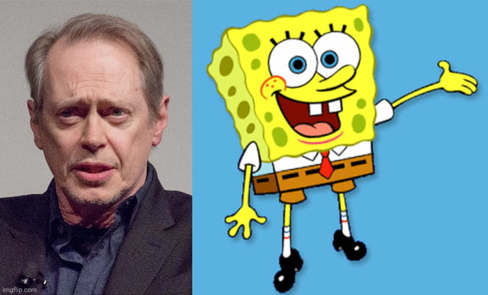 Steve Buscemi and Spongebob are both dubbed by the same voice actor in ...
