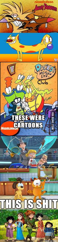 Nickelodeon Cartoons Then And Now