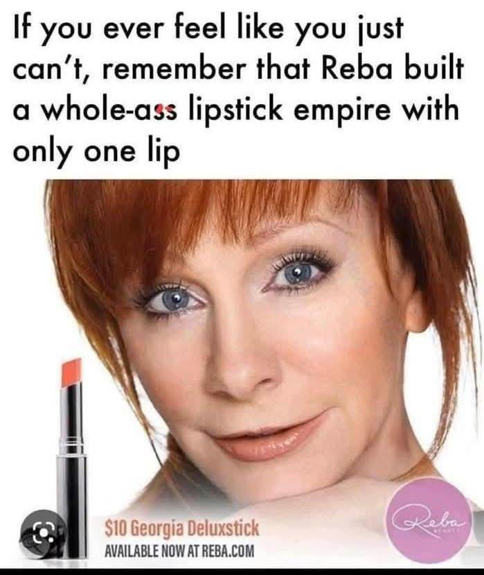 Reba's one lip challenge is truly inspiring - 9GAG