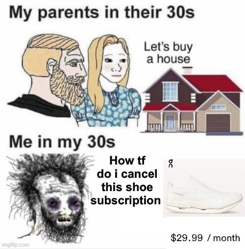Millennial and Gen Z with no money - 9GAG
