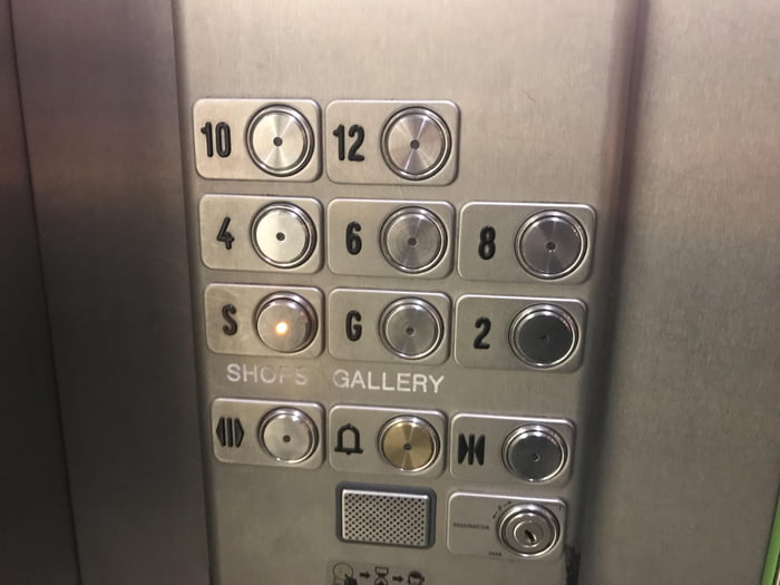 This lift only goes to even-numbered floors. You know, for ...