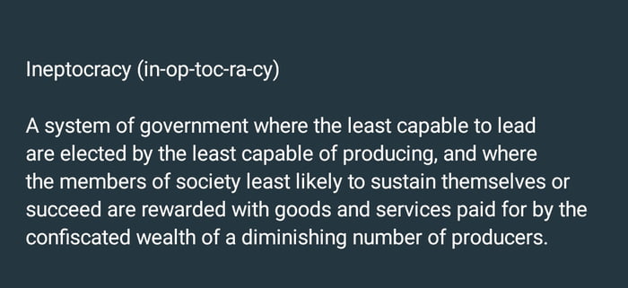 Ineptocracy - 9GAG