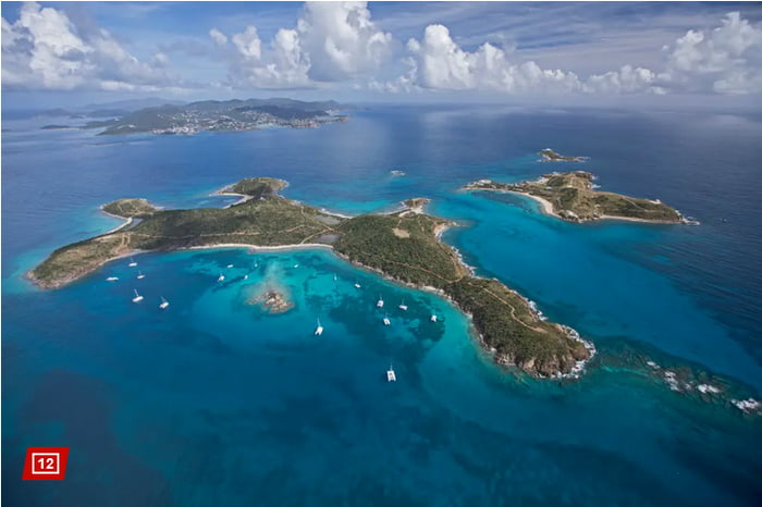 Did you know that epstein owned two islands? the right one was the one ...