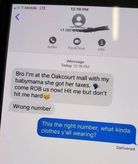 Wrong number 😑 - 9GAG