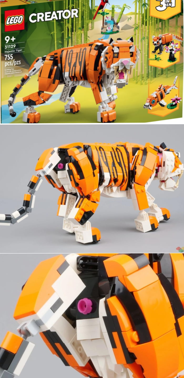 Official Lego tiger has a huge protruding anus. - 9GAG