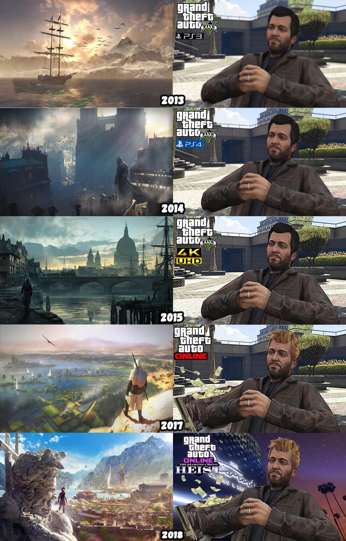Ubisoft vs Rockstar 2 - 9GAG