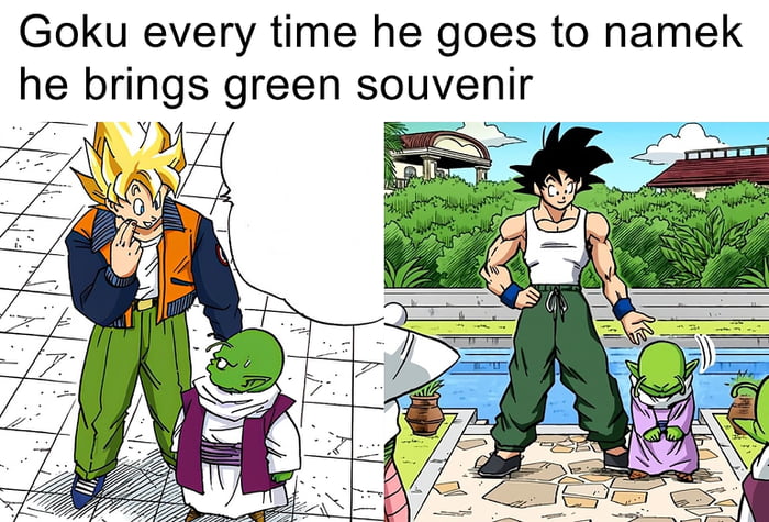 Goku, the kidnapper of Namekian children - 9GAG