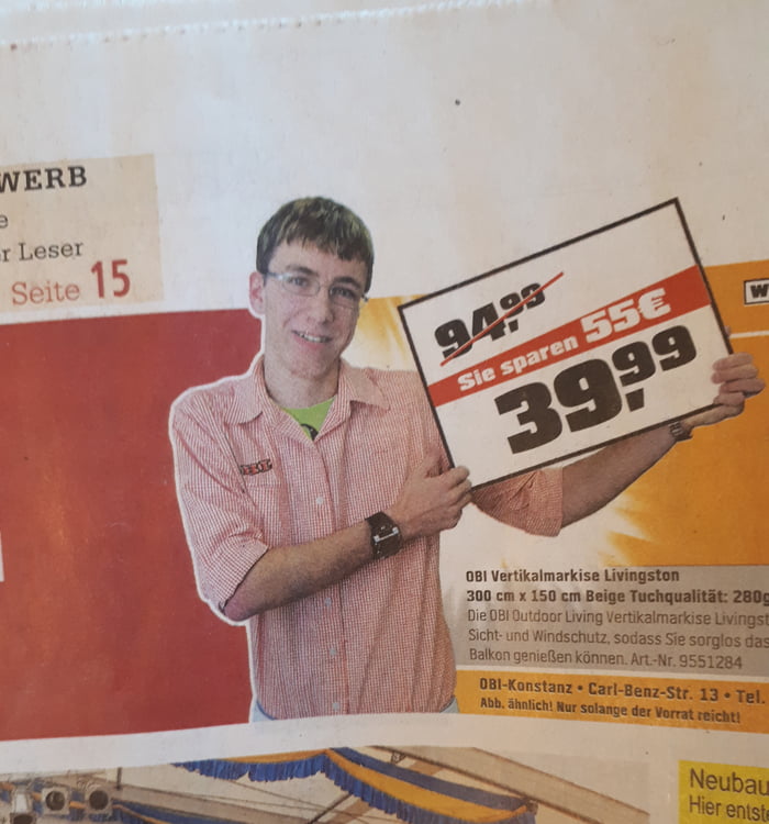 Apparently McLovin works in a German hardware store now - 9GAG