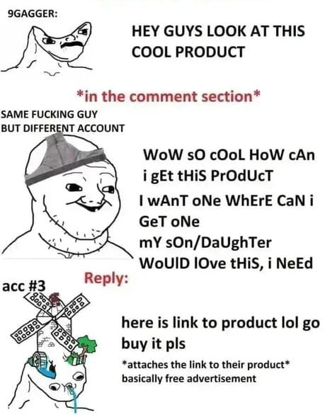 That one knee braces ad once every month - 9GAG