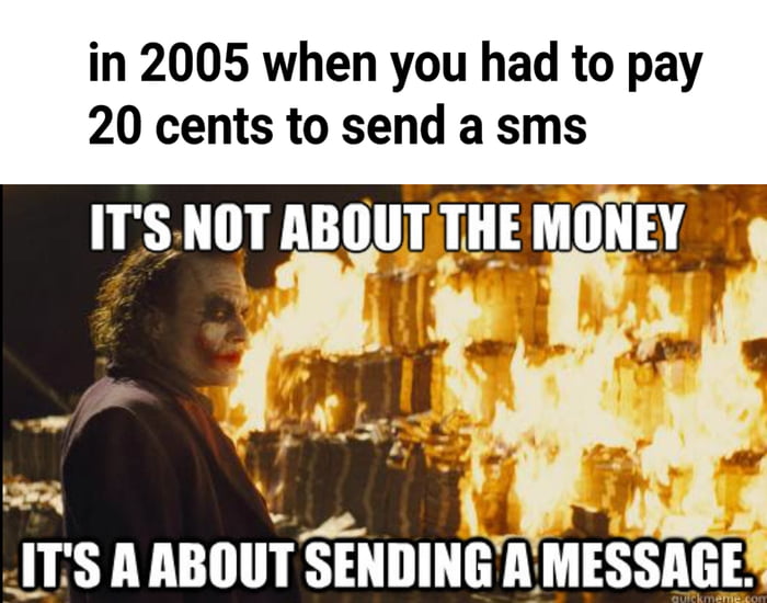 Or even pay to receive a mms - 9GAG