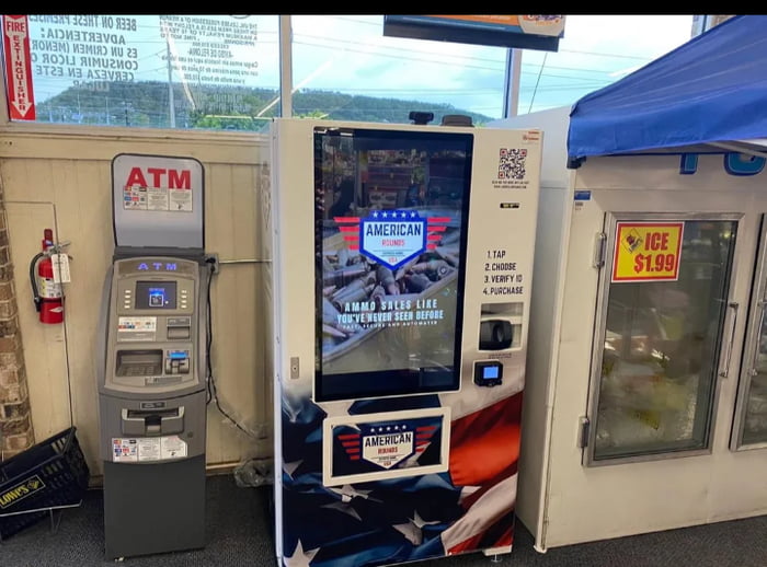 You can purchase ammo from this vending machine in Texas - 9GAG