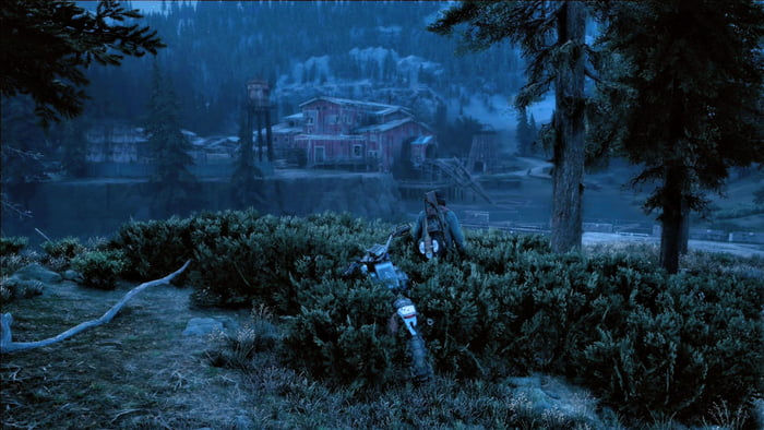 Just exploring in Days gone, and found these buildings. It's so nice ...