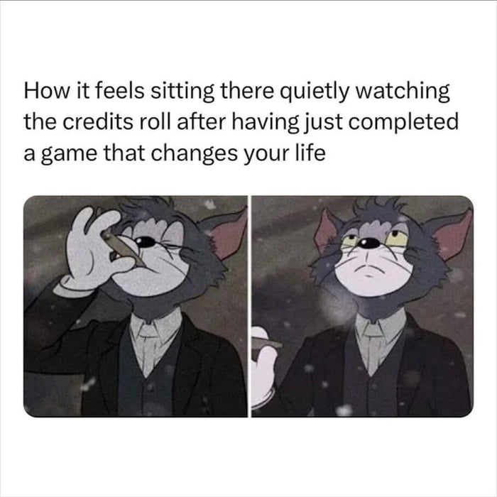 That feeling when the credits roll and you need a moment. - 9GAG