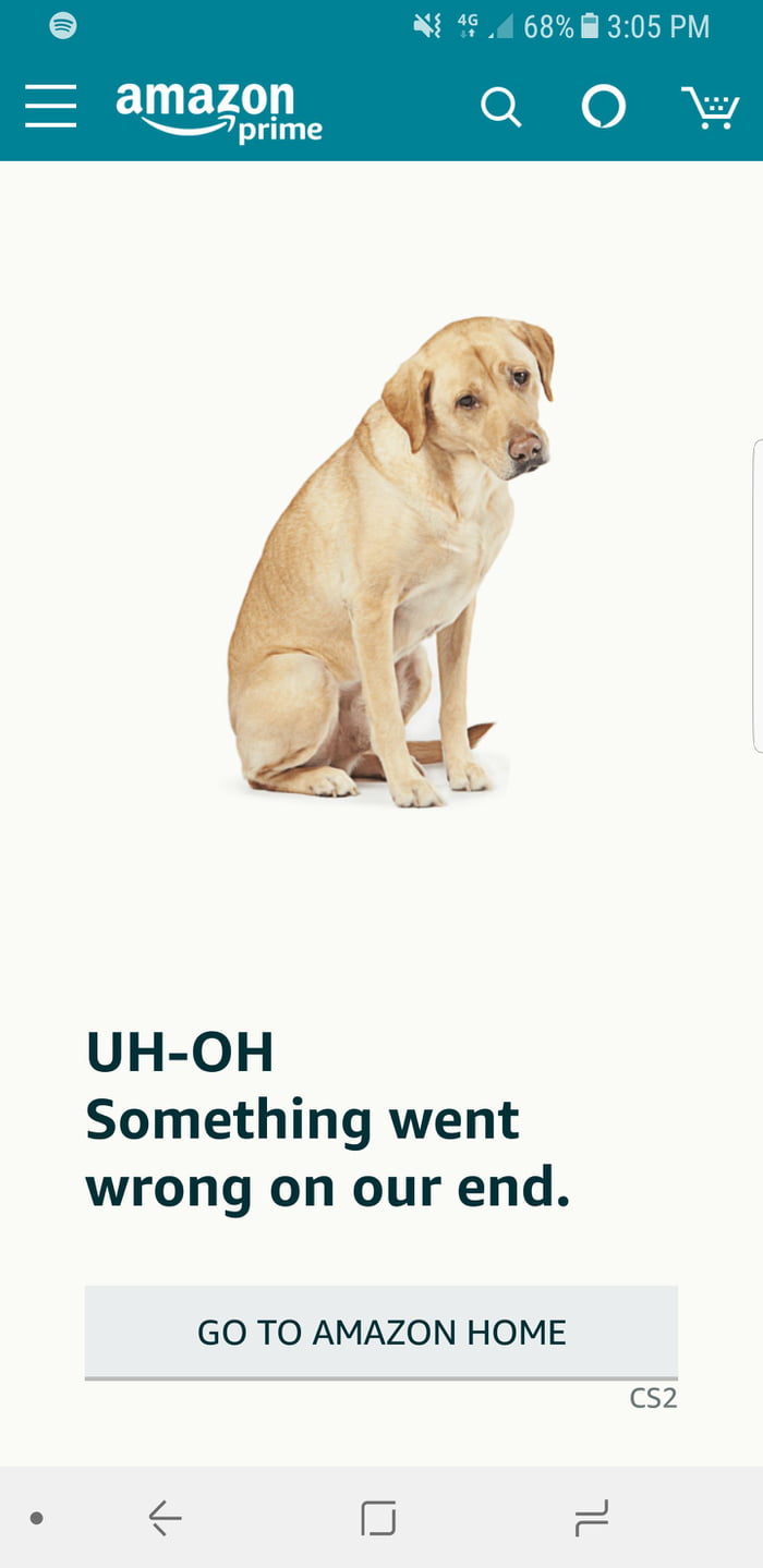 I love sad dogos from amazon's error page! - 9GAG