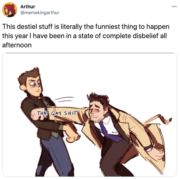 Supernatural Fans Explode With Destiel Memes After Emotional Confession ...
