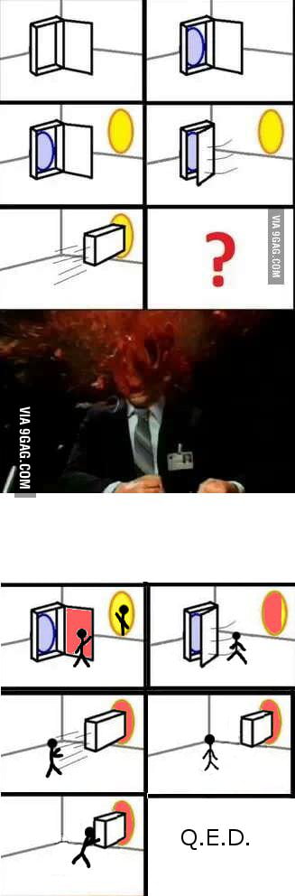 Portal problem explained - 9GAG