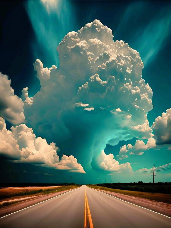 Clouds looking like a tree - 9GAG