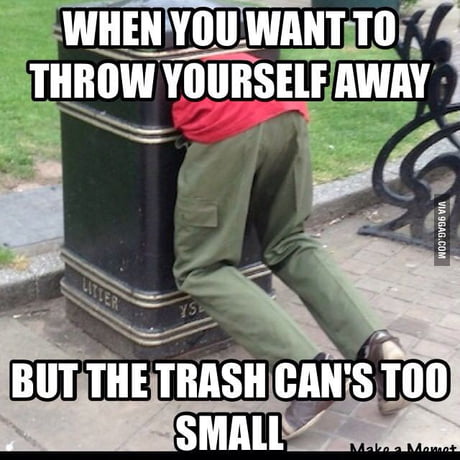 Throwing Trash Can Meme