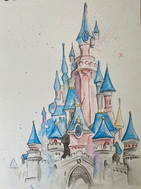 Disney Castle Drawing