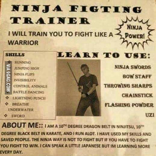 Ninja Fighting Trainer - 9GAG