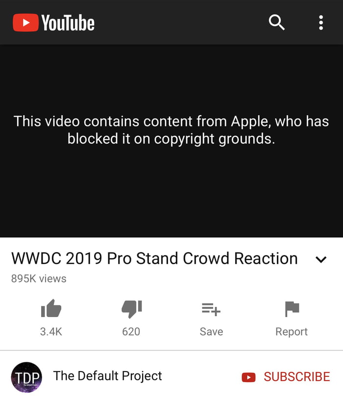 Apple has blocked a video of the crowd’s reaction to the price of the ...