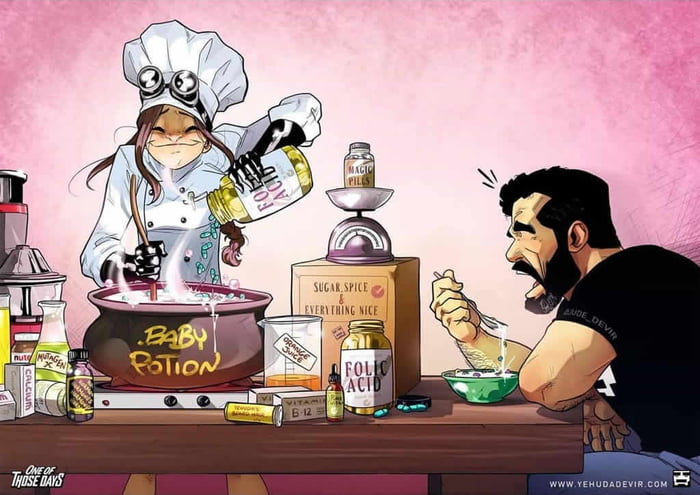 Artist Yehuda Devir Illustrates Domestic Fluff With His Wife In ...