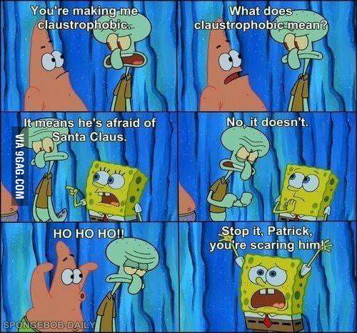 Stop it Patrick you're scaring him! - 9GAG