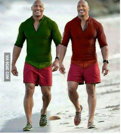 To all those who did not believe, Here's Dwayne Johnson with his twin ...