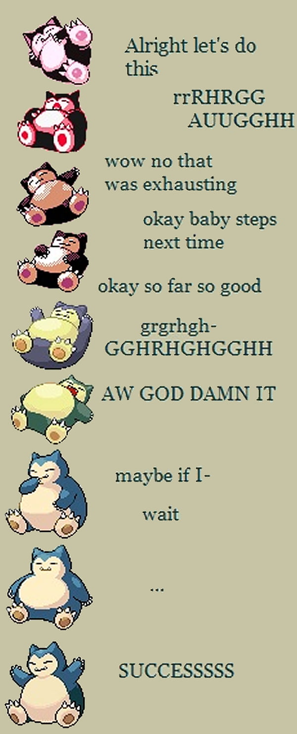 Evolution of Snorlax - 9GAG